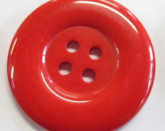 Red plastic buttons | Etsy