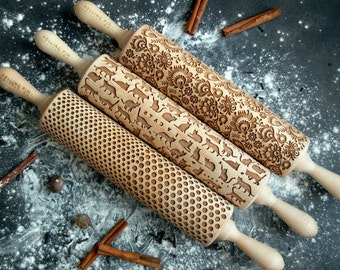 Unique rolling pin set related items | Etsy