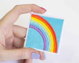 Rainbow patches | Etsy