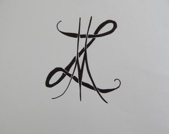 Initial tattoo | Etsy