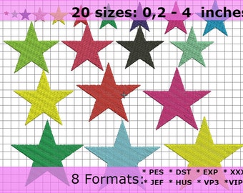 Star embroidery | Etsy