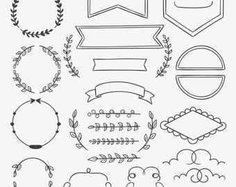 Unique hand drawn borders related items | Etsy