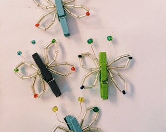 Butterfly clothespin | Etsy