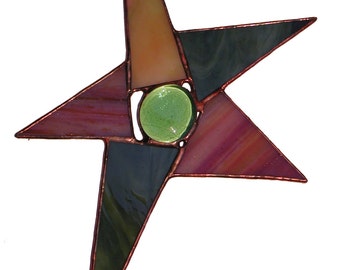 Stained Glass Abstract Christmas Tree by glassartstudios on Etsy