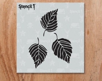 Leaf stencil | Etsy