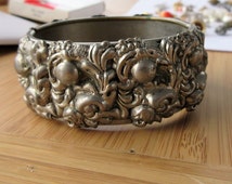 Unique repousse bracelet related items | Etsy