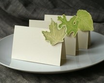 Popular items for leaf name card on Etsy
