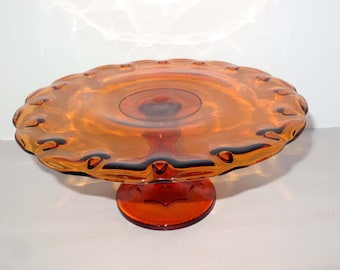 Amber cake plate | Etsy