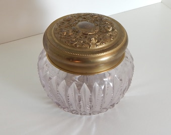 Powder puff jar | Etsy