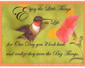 Hummingbird poem | Etsy