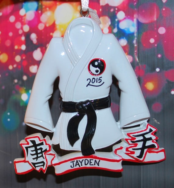 Personalized Karate Christmas Ornament