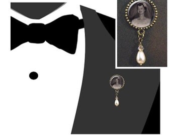 Photo lapel pin | Etsy