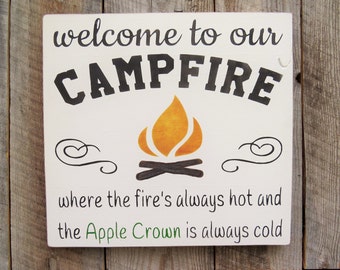 Campfire sign | Etsy