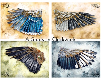 Blue jay wings | Etsy