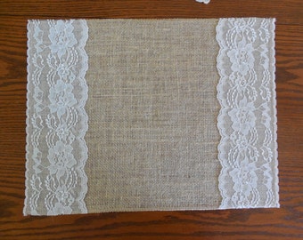 Burlap place mat | Etsy
