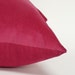 raspberry velvet pillow case // raspberry pink velvet cushion