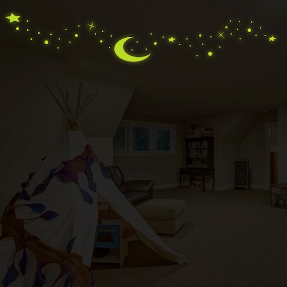 Glowing Ceiling Stickers/ Starry Sky Wall Decal / Glow in the