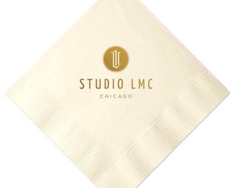 Custom logo napkins | Etsy