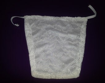 Modesty Panel White Lace Bra Insert Instant Camisole