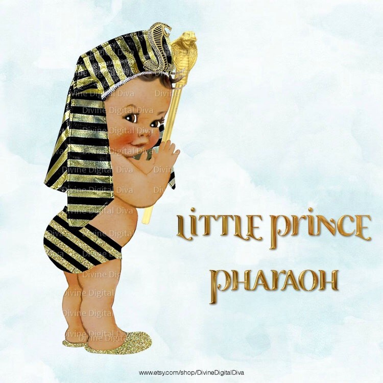 Little Prince Egyptian Pharaoh Black & Gold by DivineDigitalDiva