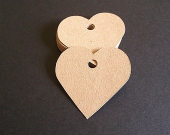 Heart shaped tags | Etsy