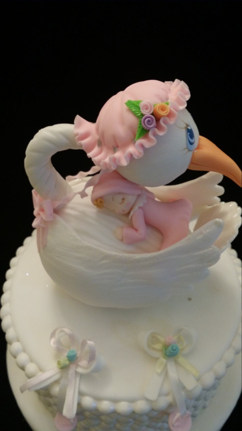 Stork Cake Topper Baby Shower Stork Baby Shower Cake Baby