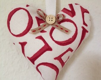 Handmade Emma Bridgewater fabric hanging bird