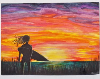 Abstract surf art | Etsy