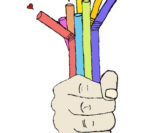 Drawing straws | Etsy