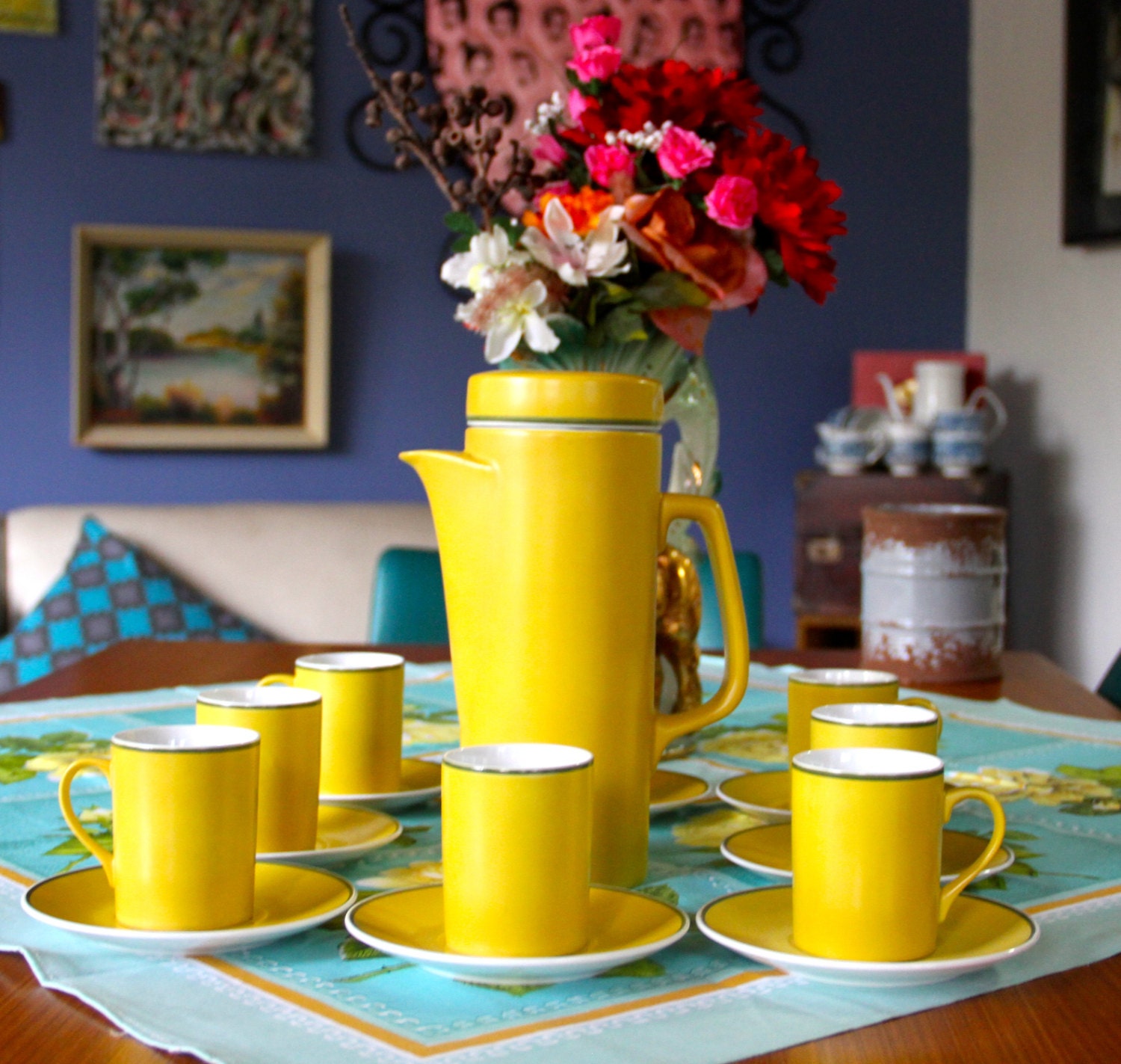 Gorgeous Vintage Retro 60s Schmid Kreglinger “Kelco” Porcelain Coffee ...