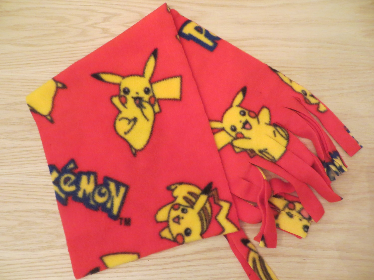 Pokemon scarf Geeky accessory Pikachu gift nerd clothing