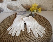 Unique crochet lace gloves related items | Etsy