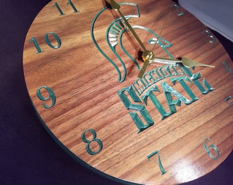 St. Louis Cardinals Wooden engraved clock by ColumbusWoodProducts