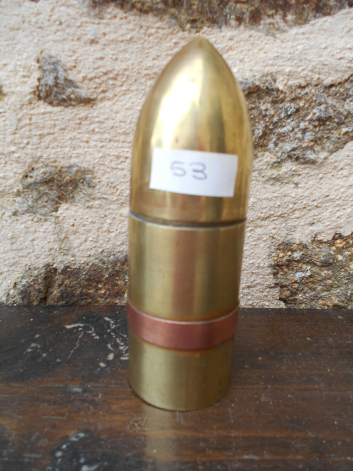 Vintage Artillery Brass Shell Shell Casing No 53 Trench Art