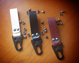 Leather Key Fob Belt Leather Keychain Belt Clip Key Chain