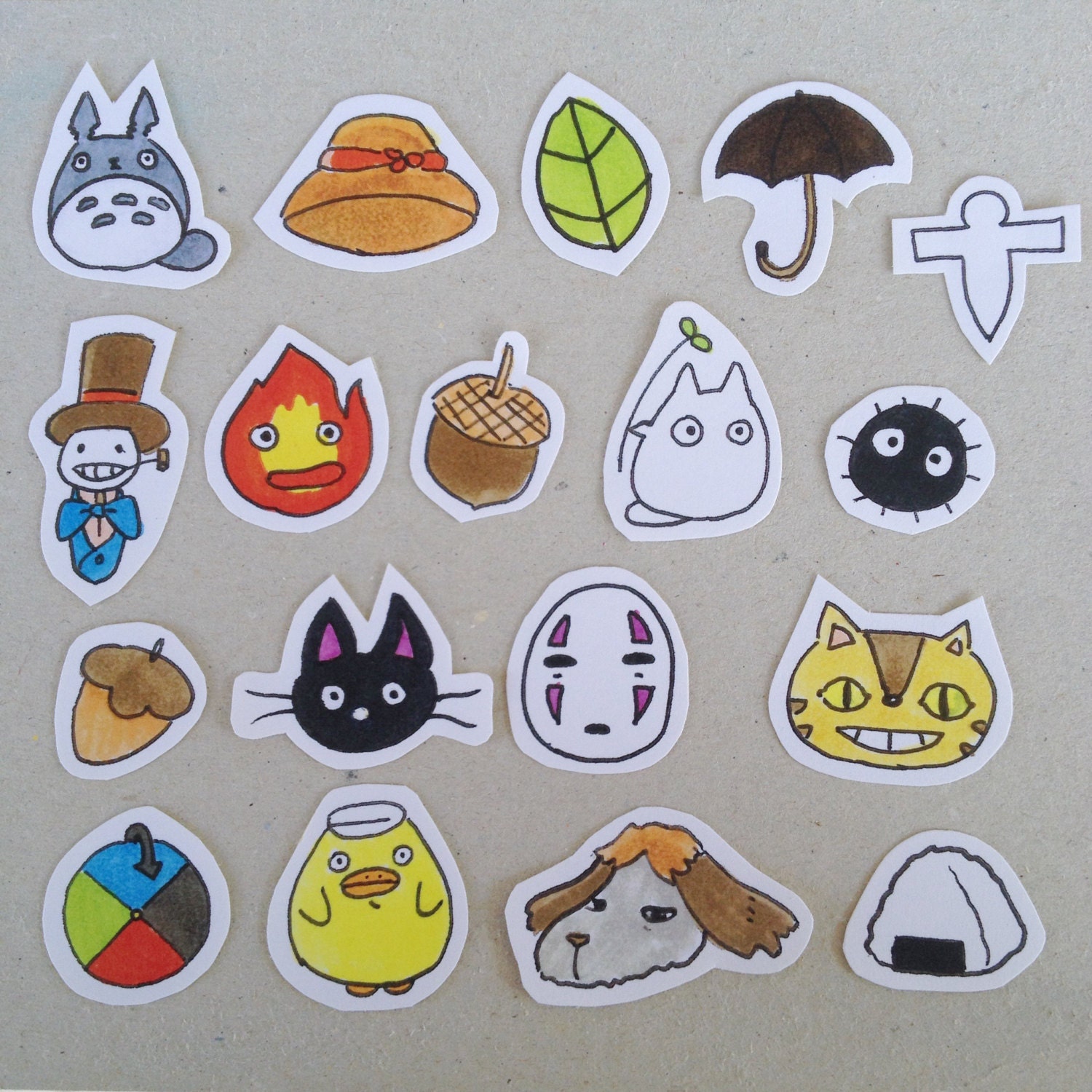 Studio Ghibli stickers/ Miyazaki stickers/ Howl's Moving