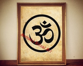 Om print | Etsy