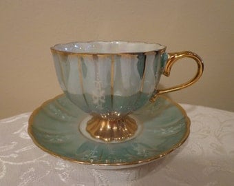 Blue lusterware | Etsy