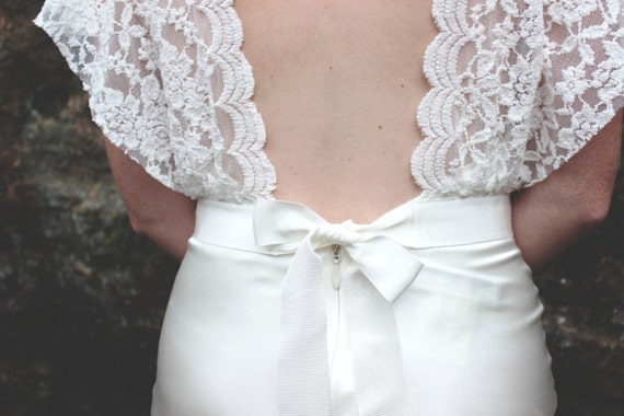 Wedding Dress Topper Wedding Dress Cover Up by AliceAndMaeBridal