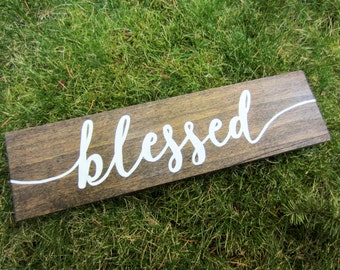 Blessed sign | Etsy