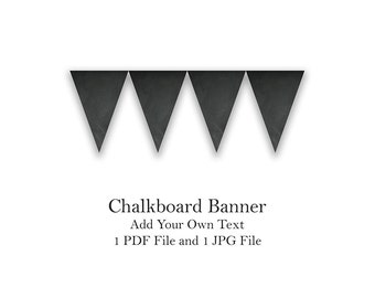 Chalkboard bunting | Etsy