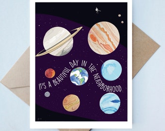 Astronomy card | Etsy