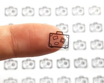 Suitcase stickers | Etsy