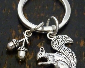 Squirrel key chain | Etsy