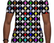 Unique vinyl record shirt related items | Etsy