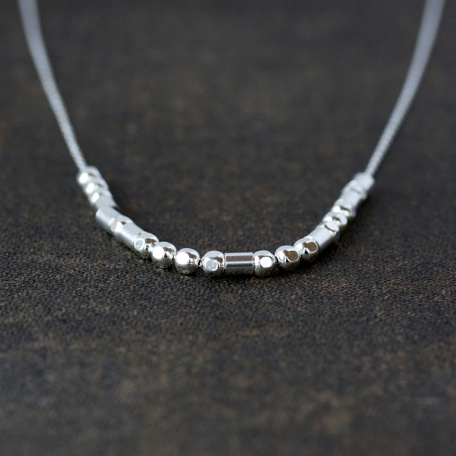 Custom Morse Code Necklace Secret Message Jewelry