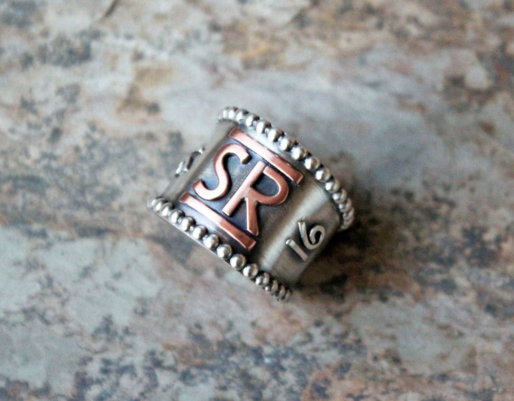 Custom Brand Ring Cattle Brand Ranch Brand Monogram Ring