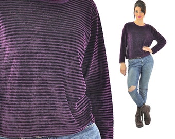 80s Crop Top Belly shirt Abstract shirt by SHABBYBABEVINTAGE