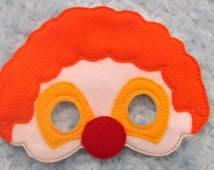 Popular items for clown mask on Etsy