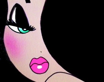 Crying comic girl | Etsy